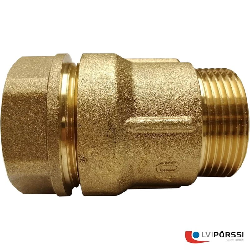 Muovi-Rauta liitin UK | Messinkiset Muoviputken Liittimet - kuparipuristerenkaalla ...